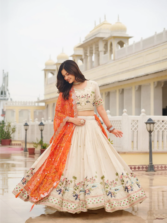 Modern Ethnic Lemon Yellow Silk for Women | Swaraksha